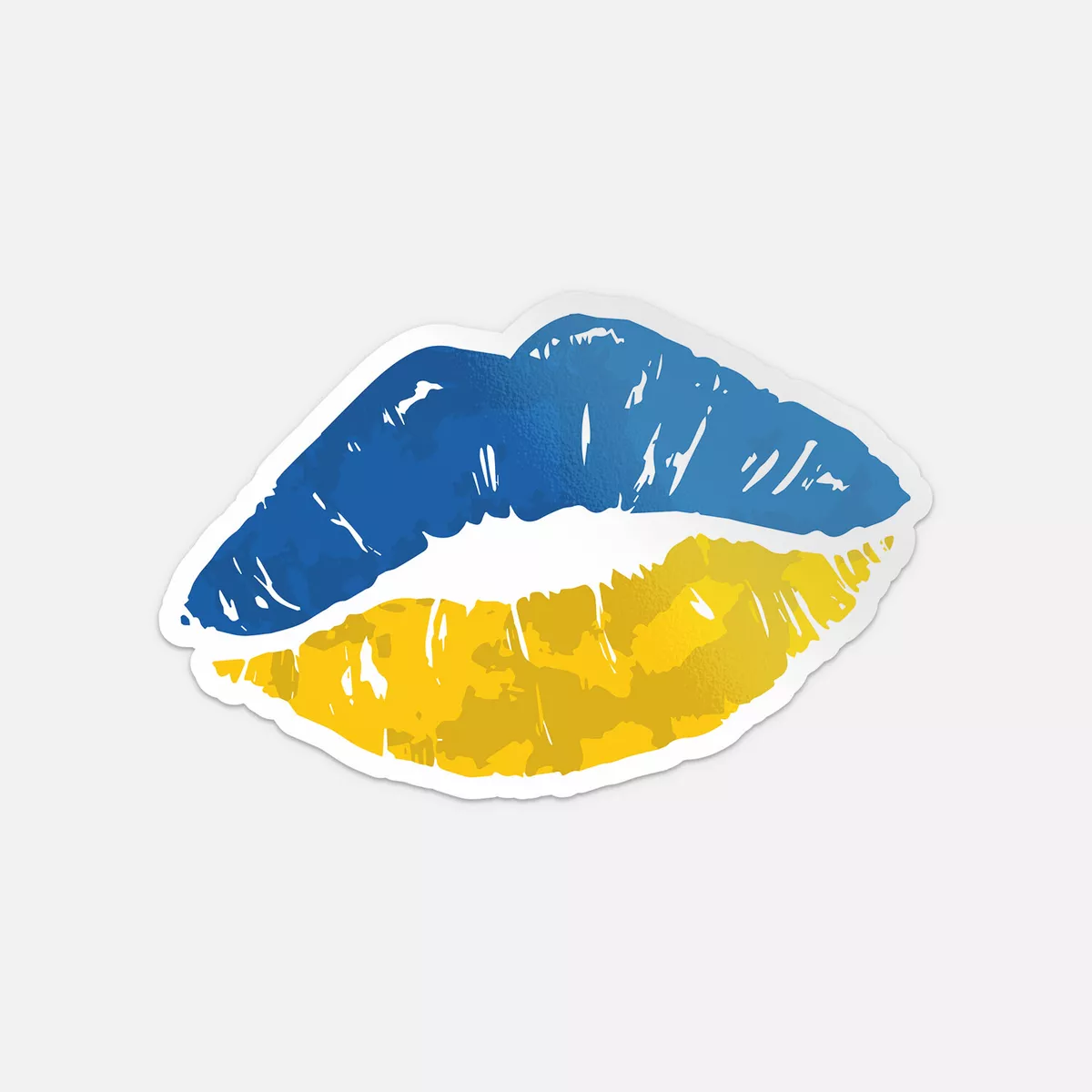 DOPASTICKER Pray For Flag Lips Support Car Bumper Sticker Waterproof ...