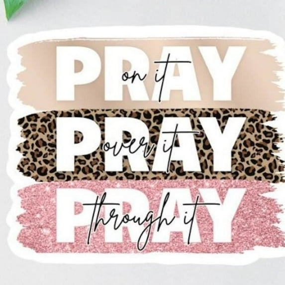 DOPASTICKER Pray On It Sticker, Bible Sticker Pack, Faith Stickers ...