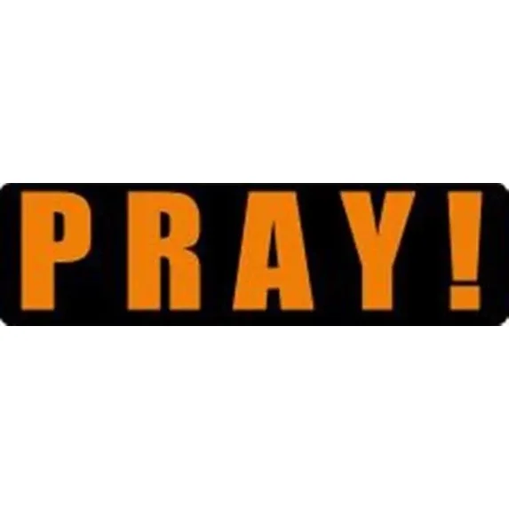 DOPASTICKER Pray! Sticker Hard Hat Sticker Laptop Sticker Phone Decal ...