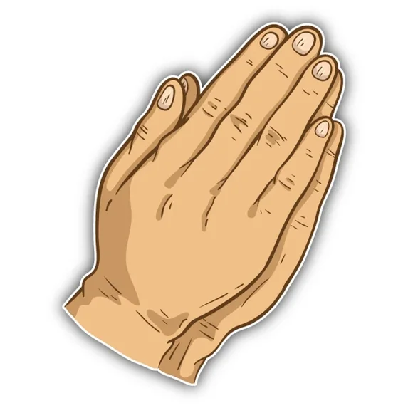 DOPASTICKER Praying Hand Position Religion Car Sticker Phone Water ...