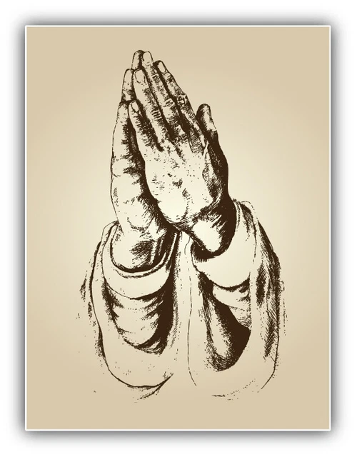 DOPASTICKER Praying Hands And Faith Religion Car Sticker Phone Water ...