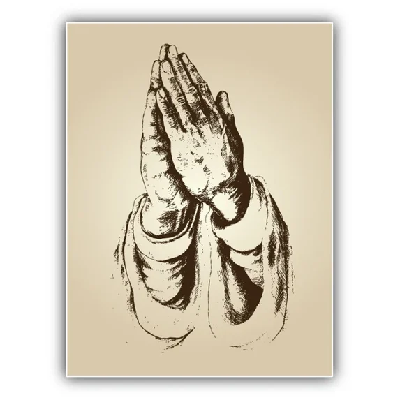 DOPASTICKER Praying Hands And Faith Religion Sticker Decal Phone Decal ...