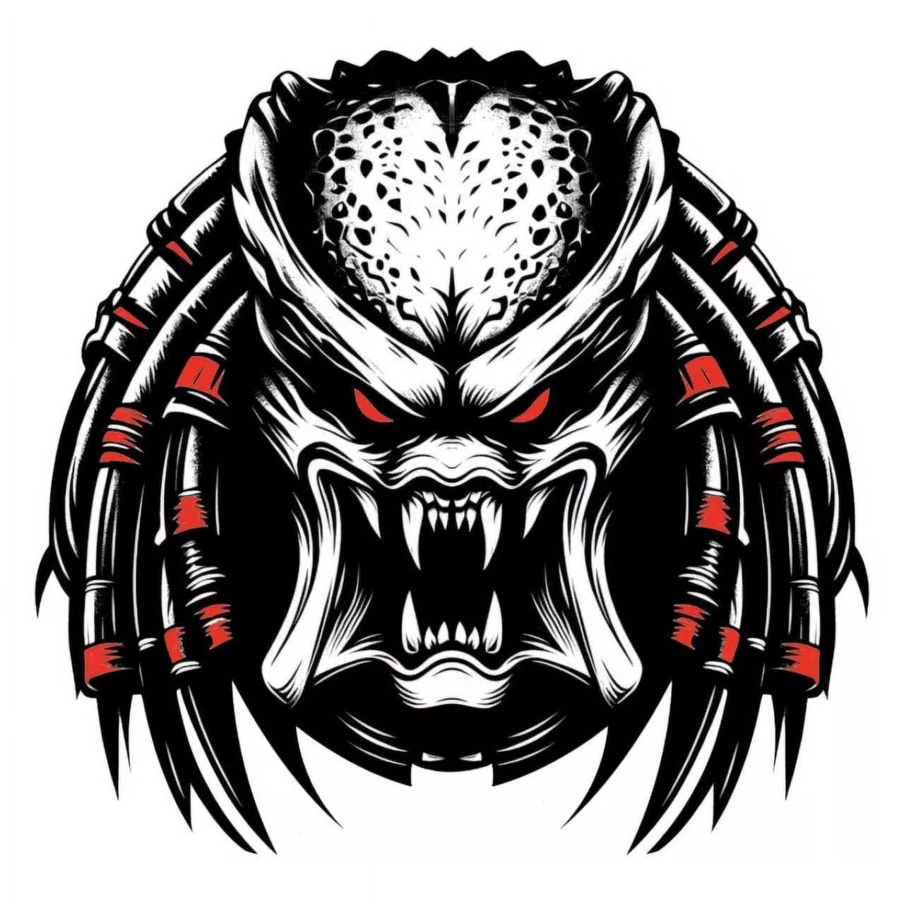 DOPASTICKER Predator Head Decorative Laptop, Phone Stickers, Waterproof ...