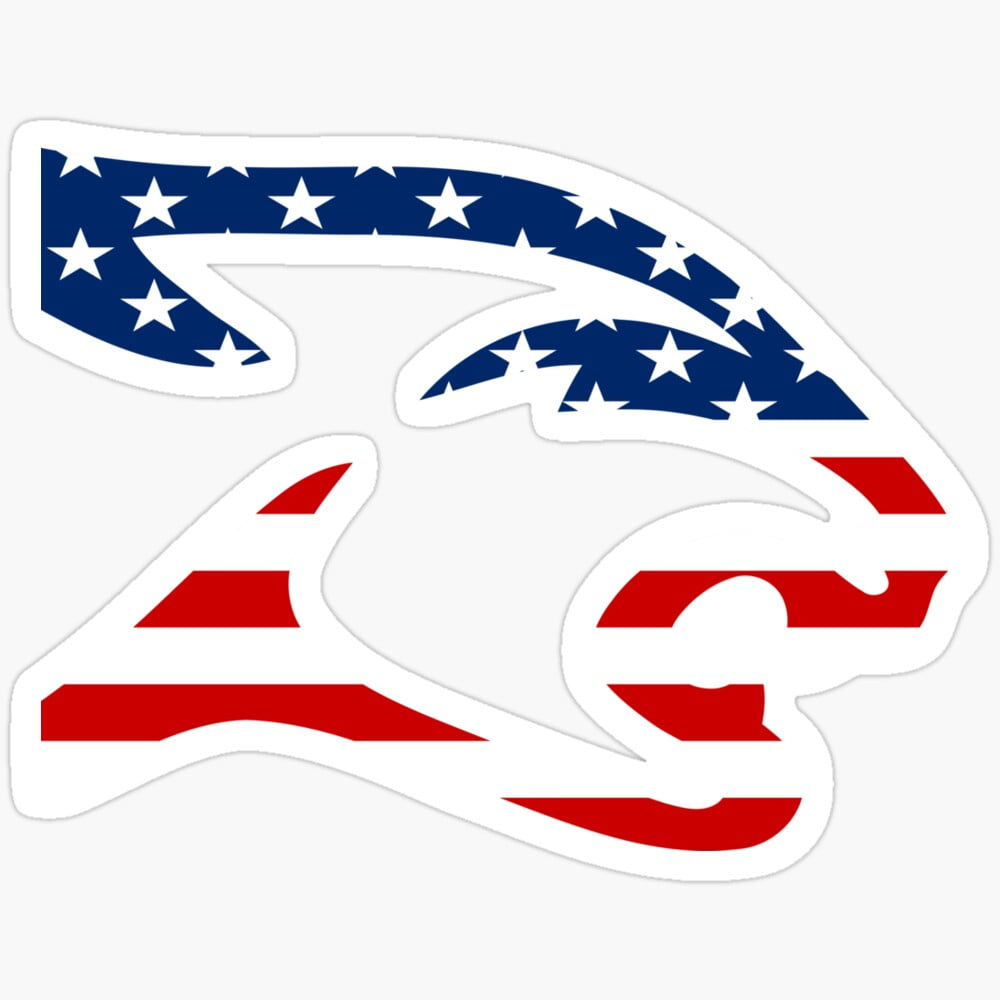 DOPASTICKER Predator Logo Large United State Flag Sticker Phone Decal ...
