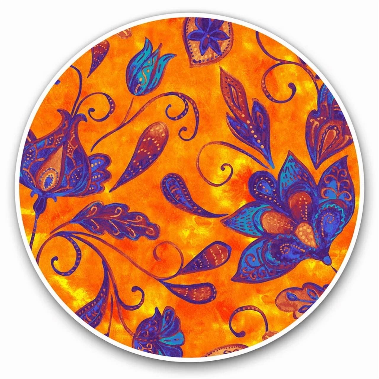 DOPASTICKER Pretty Boho Flowers Art Drawings Cool Gift, Phone Stickers ...