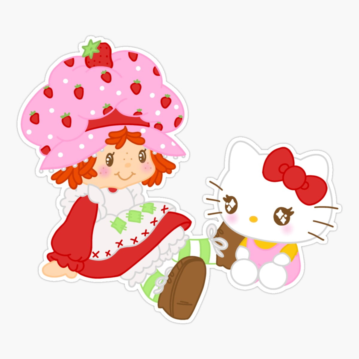 DOPASTICKER Pretty Girl Pals Sticker, Phone Sticker Car Stickers ...