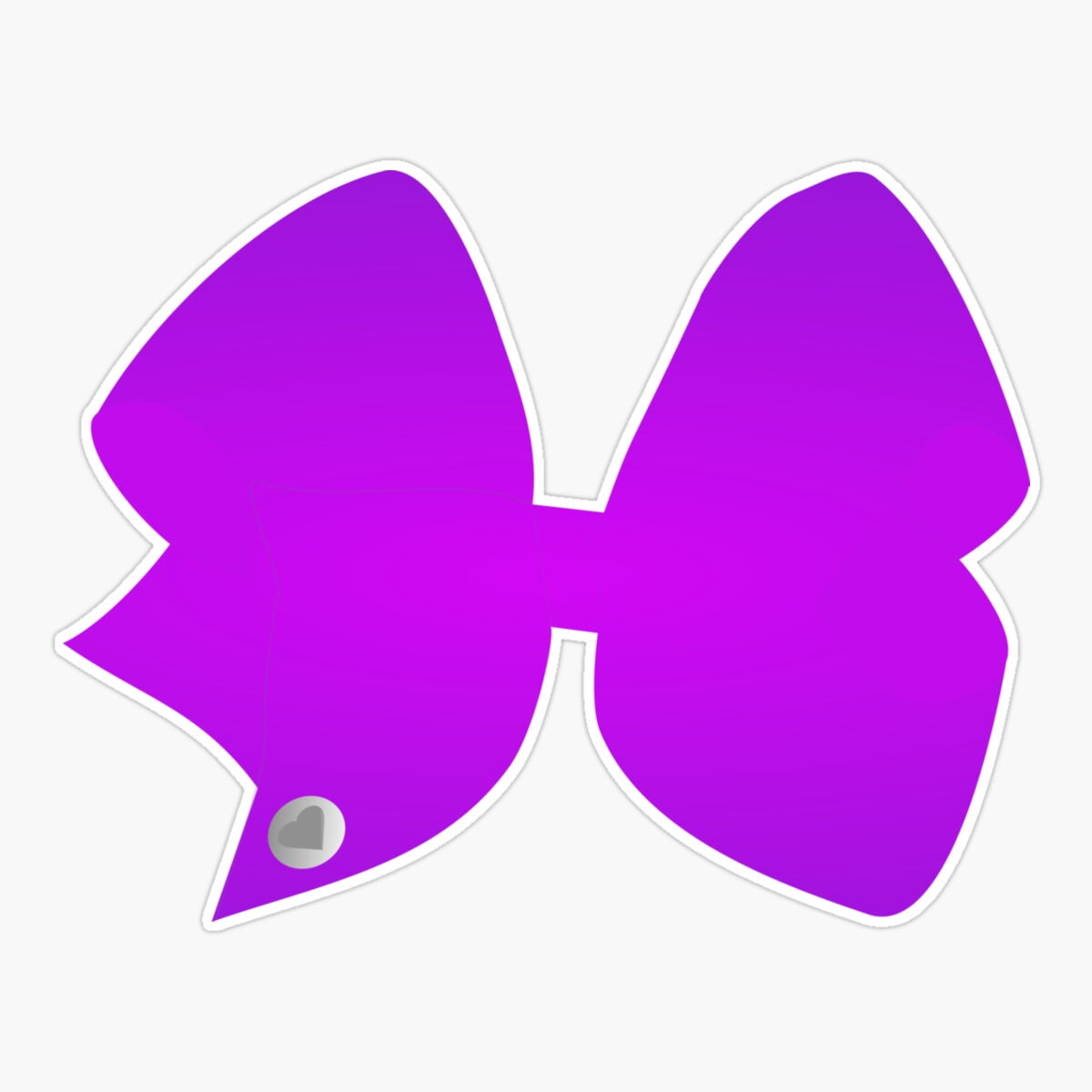 DOPASTICKER Pretty Ombre Dark Purple Bow Sticker, Phone Sticker Car ...