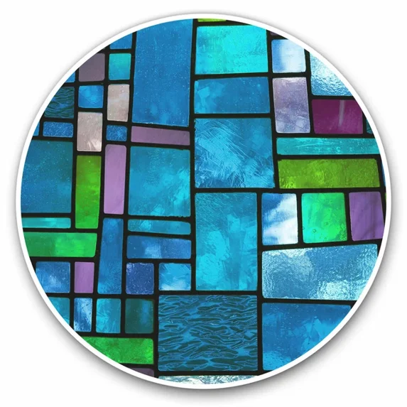 DOPASTICKER Pretty Stained Glass Window Cool Gift Decorative Laptop ...