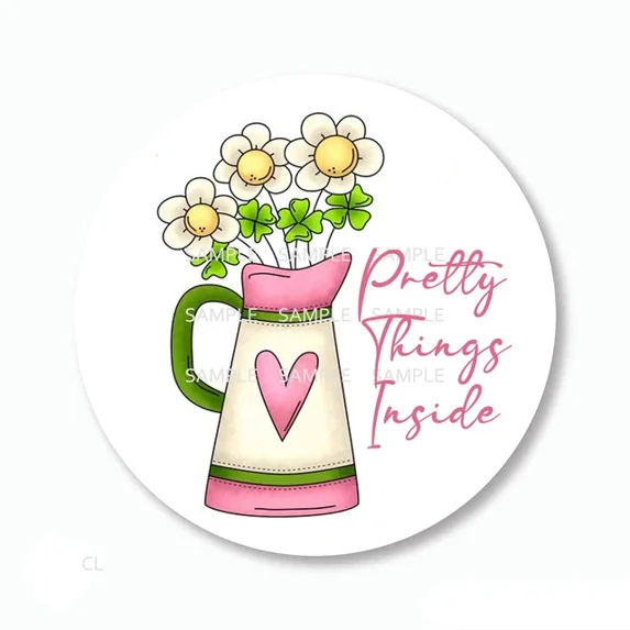 DOPASTICKER Pretty Things Inside Flowers Scrapbook Stickers Phone Decal ...