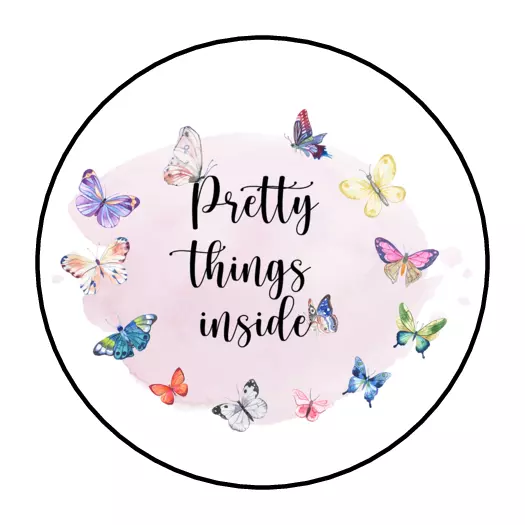 DOPASTICKER Pretty Things Inside Stickers Butterflies Phone Decal Water ...