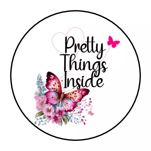 DOPASTICKER Pretty Things Inside Stickers Butterfly Phone Decal Water ...