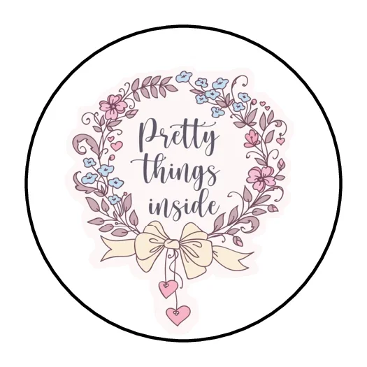 DOPASTICKER Pretty Things Inside Stickers Floral Flowers Phone Decal ...