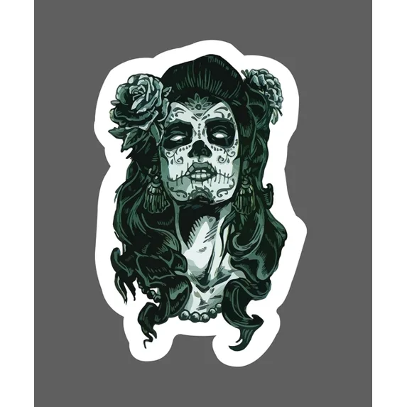 DOPASTICKER Pretty Woman Sticker Skull Paint Sticker Phone Sticker ...