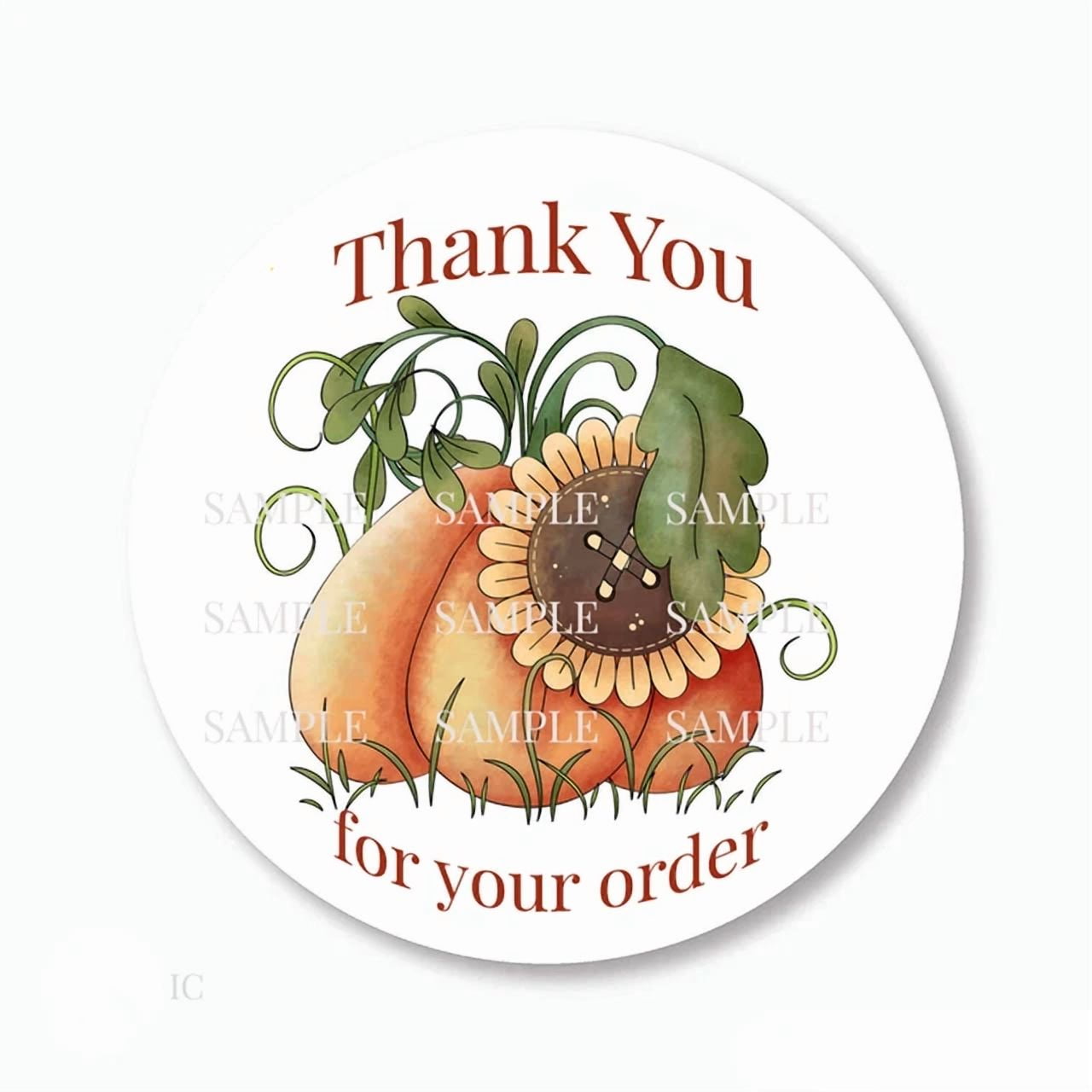 DOPASTICKER Prim Autumn Thank You Stickers Scrapbook Stickers Phone ...