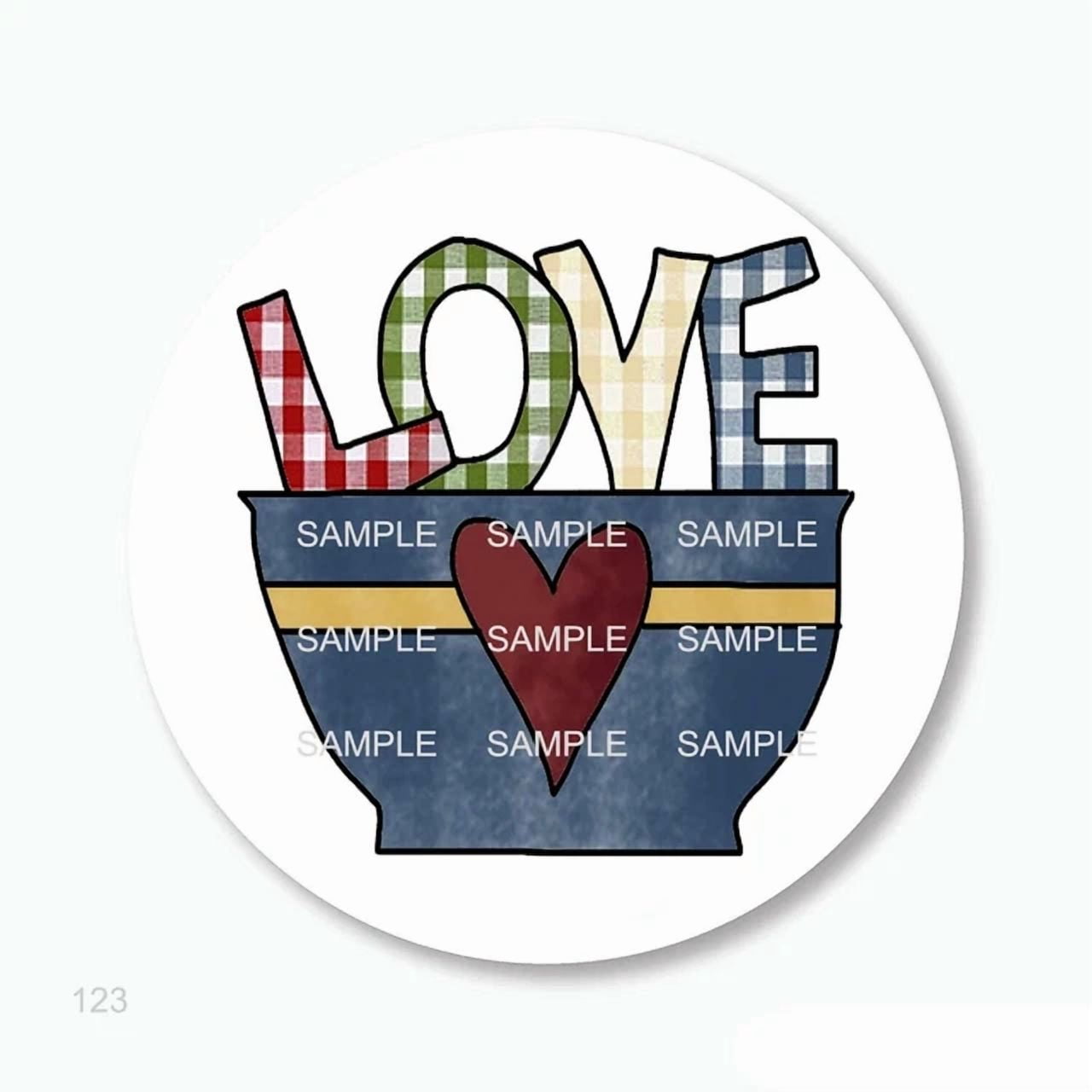 DOPASTICKER Prim Baking Bowl Love Scrapbook Stickers Phone Decal Water ...