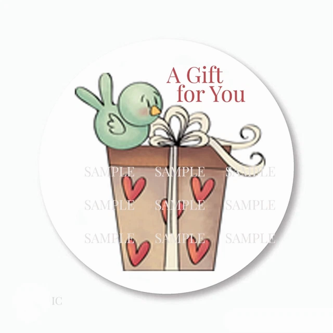 DOPASTICKER Prim Bird A Gift For You Scrapbook Stickers Phone Decal ...