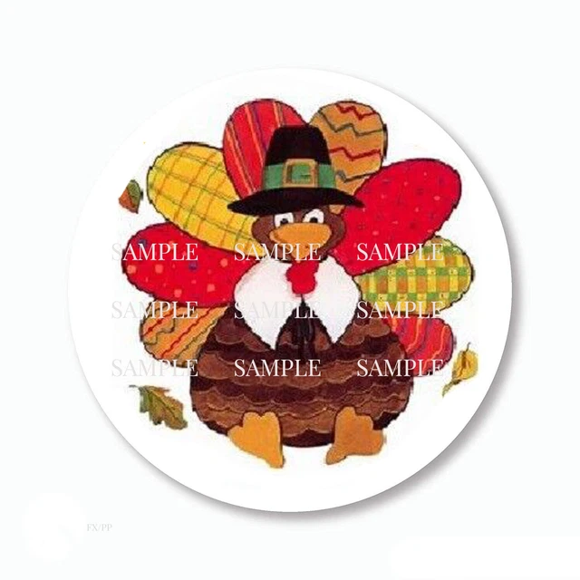 DOPASTICKER Prim Country Turkey Thanksgiving Scrapbook Stickers ...