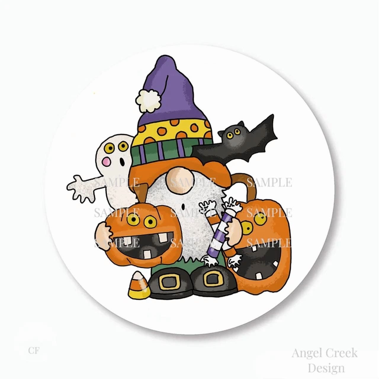 DOPASTICKER Prim Hal.Low.Een Gnomes Scrapbook Stickers Phone Decal ...