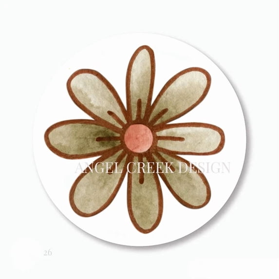 DOPASTICKER Prim Vintage Daisy Flower Scrapbook Stickers Phone Decal ...