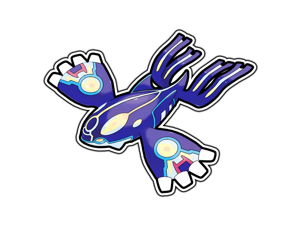 DOPASTICKER Primal Kyogre Sticker Decal Phone Decal Water Bottle ...