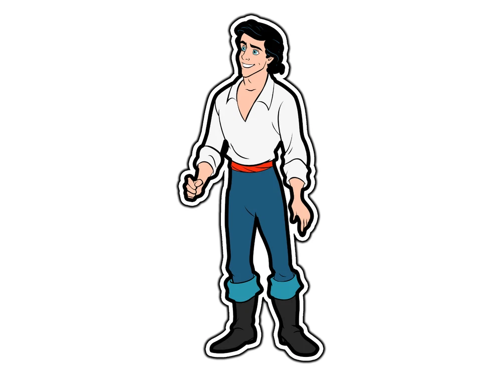 DOPASTICKER Prince Eric Sticker Decal Phone Decal Water Bottle Stickers ...