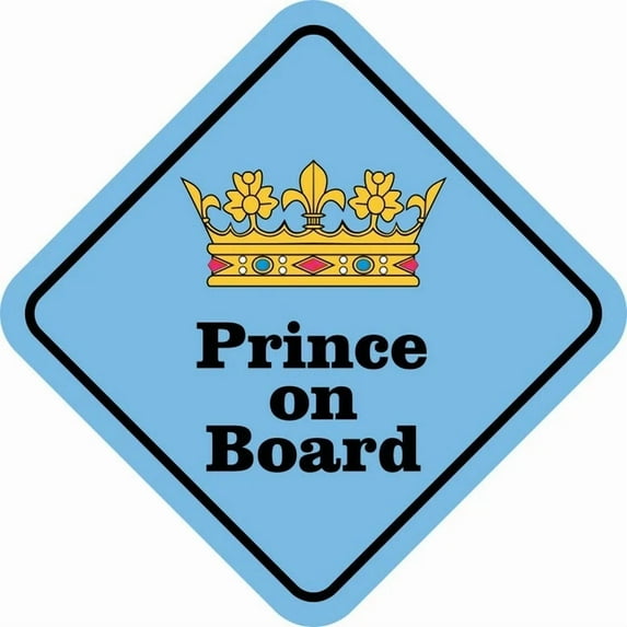 DOPASTICKER Prince On Board Sticker Phone Sticker, Latop Sticker, Lover ...