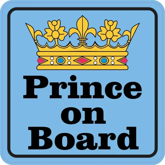 DOPASTICKER Prince On Board Sticker Phone Sticker, Latop Sticker, Lover ...