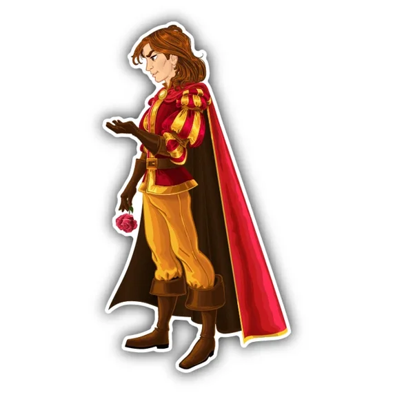 DOPASTICKER Prince Rose Cartoon Car Sticker Phone Water Bottle Stickers ...