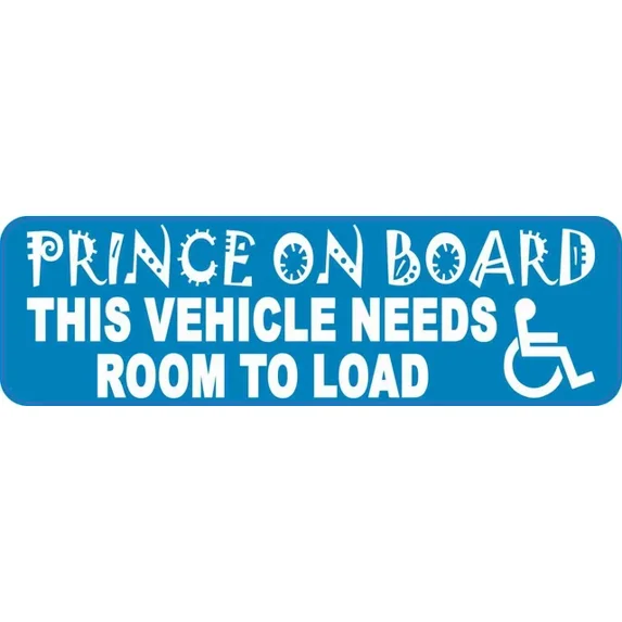 DOPASTICKER Prince Vehicle Needs Room To Load Sticker Phone Sticker ...