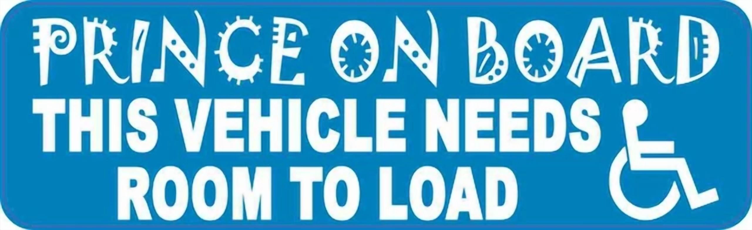 DOPASTICKER Prince Vehicle Needs Room To Load Sticker Phone Sticker ...