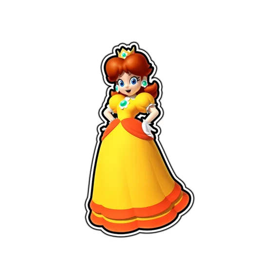 DOPASTICKER Princess Daisy #1 Sticker Decal Phone Decal Water Bottle ...