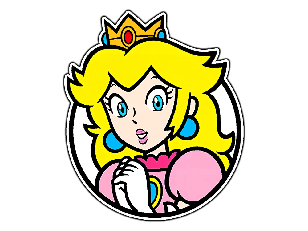 DOPASTICKER Princess Peach Paper Mario Sticker Decal Phone Decal Water ...