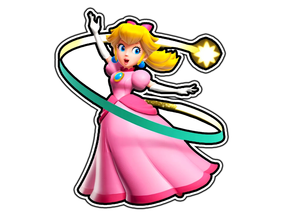 DOPASTICKER Princess Peach Showtime Sticker Decal Phone Decal Water ...