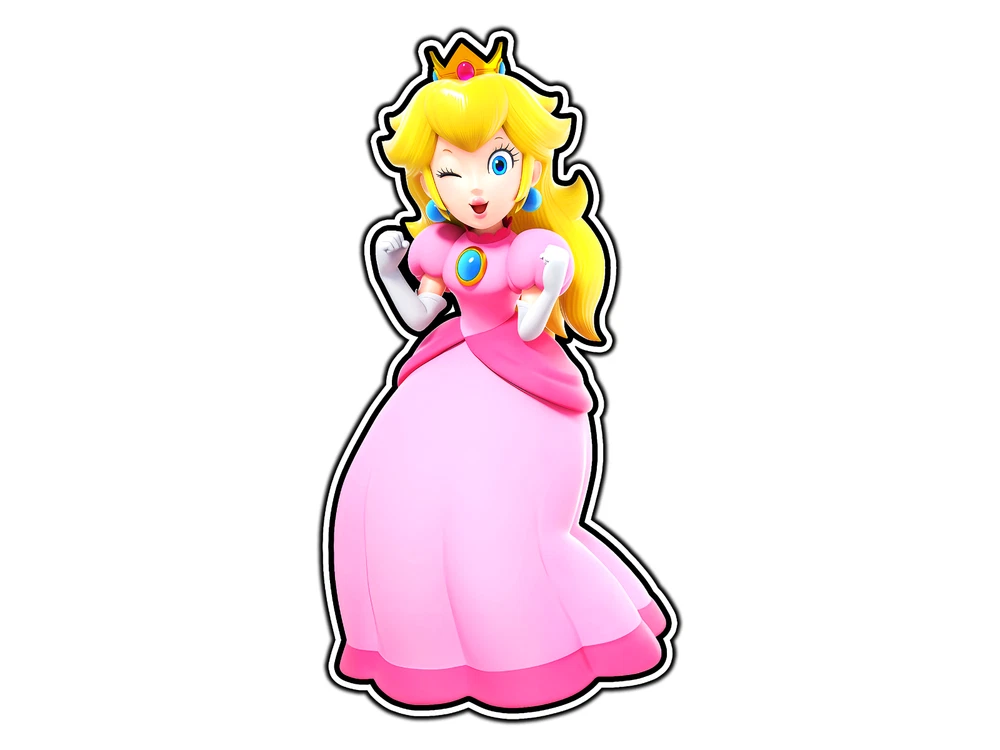 DOPASTICKER Princess Peach Super Mario Party Sticker Decal Phone Decal ...