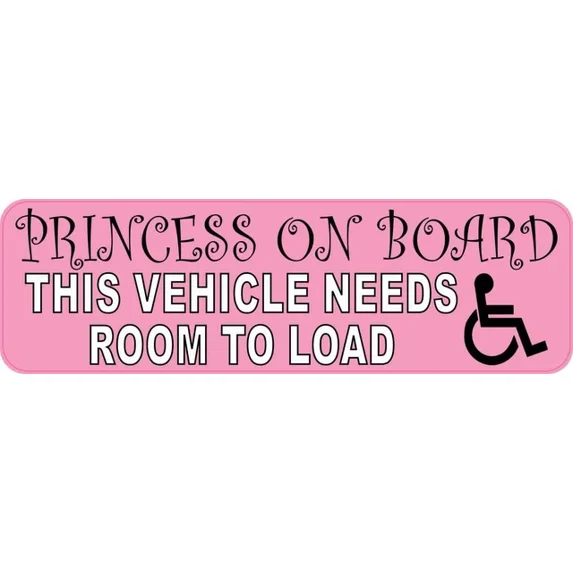 DOPASTICKER Princess Vehicle Needs Room To Load Sticker Phone Sticker ...