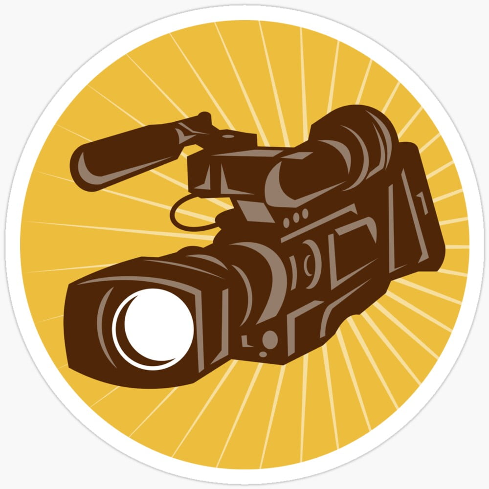 DOPASTICKER Professional Video Camera Camcorder Retro Sticker Phone ...