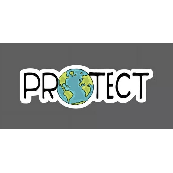DOPASTICKER Protect Earth Sticker Duty Life Quote Planet Sticker Phone ...