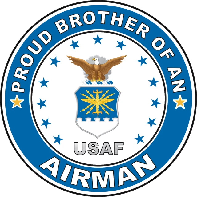 DOPASTICKER Proud Brither An Airman Sticker Laptop Sticker Phone Decal ...