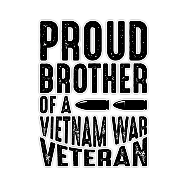 DOPASTICKER Proud Brother Of A Vietnam War Veteran Sticker Military ...