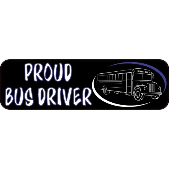 DOPASTICKER Proud Bus Driver Sticker Phone Sticker, Latop Sticker ...