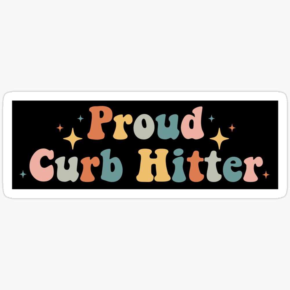 DOPASTICKER Proud Curb Hitter Cute Car Bumper Decorative Laptop, Phone ...
