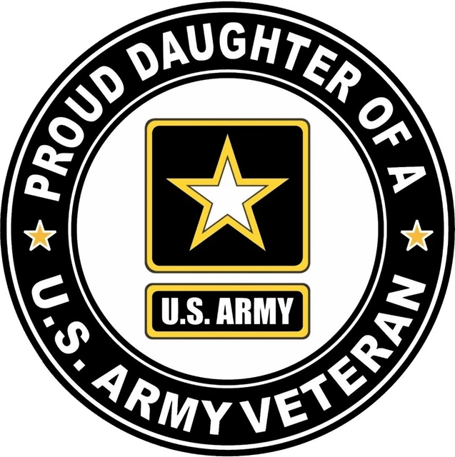 DOPASTICKER Proud Daughter Of A Us Army Veteran Sticker Lunch Box Phone ...