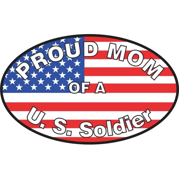 DOPASTICKER Proud Mom Of A Us Soldier Sticker Vehicle Sticker Phone ...