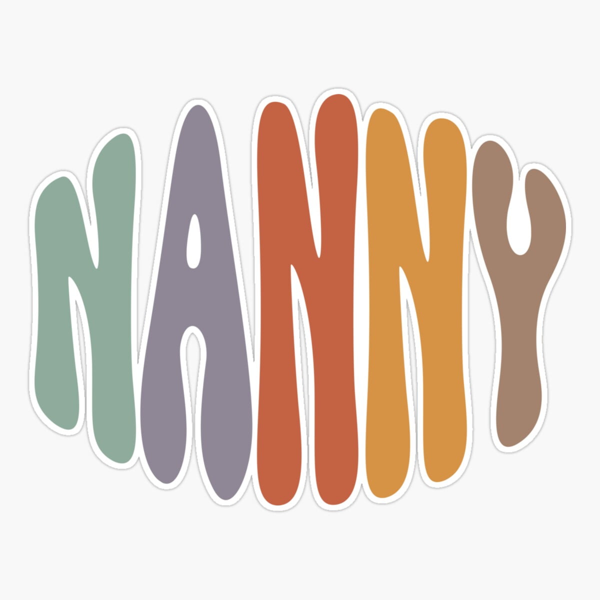 DOPASTICKER Proud Nanny Proud Career Profession Sticker, Phone Sticker ...