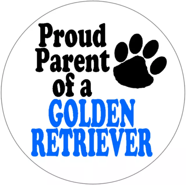 DOPASTICKER Proud Parent Of A Golden Retriever, Dog Sticker Phone Decal ...