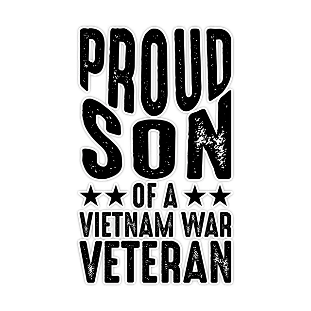 DOPASTICKER Proud Son Of A Vietnam War Veteran Sticker Military Decal ...