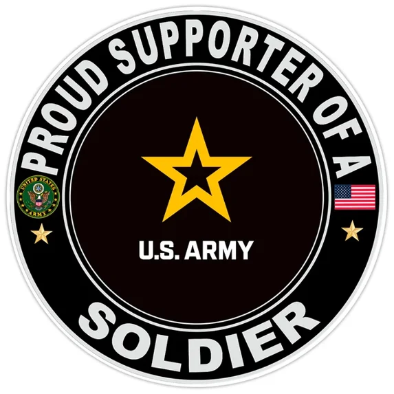 DOPASTICKER Proud Supporter Of A Soldier Sticker Military Soldier Decal ...