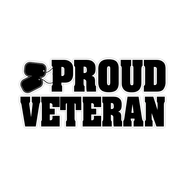 DOPASTICKER Proud Veteran Sticker Military Soldier Decal Phone Decal ...