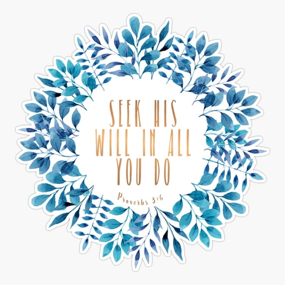 DOPASTICKER Proverbs 3:6 Sticker, Phone Sticker Car Stickers, Birthday ...