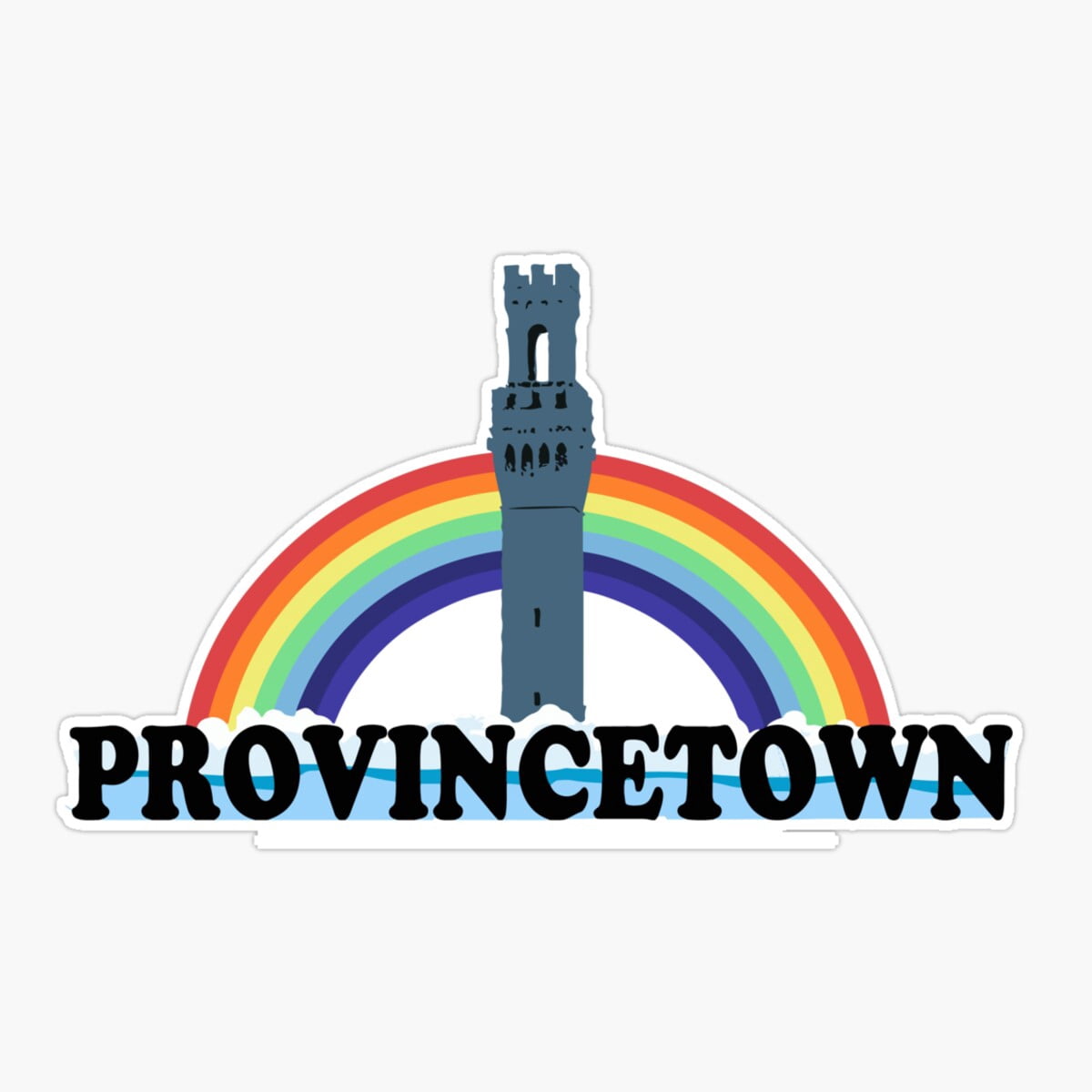 DOPASTICKER Provincetown, Cape Cod. Sticker, Phone Sticker Car Stickers ...